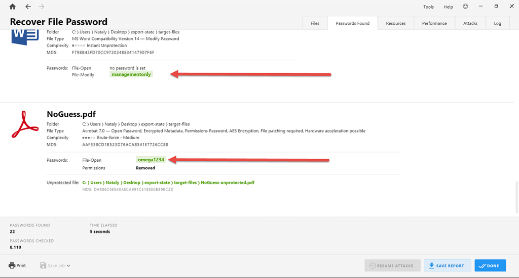Transferring a Password Recovery Process to a Different Computer ...