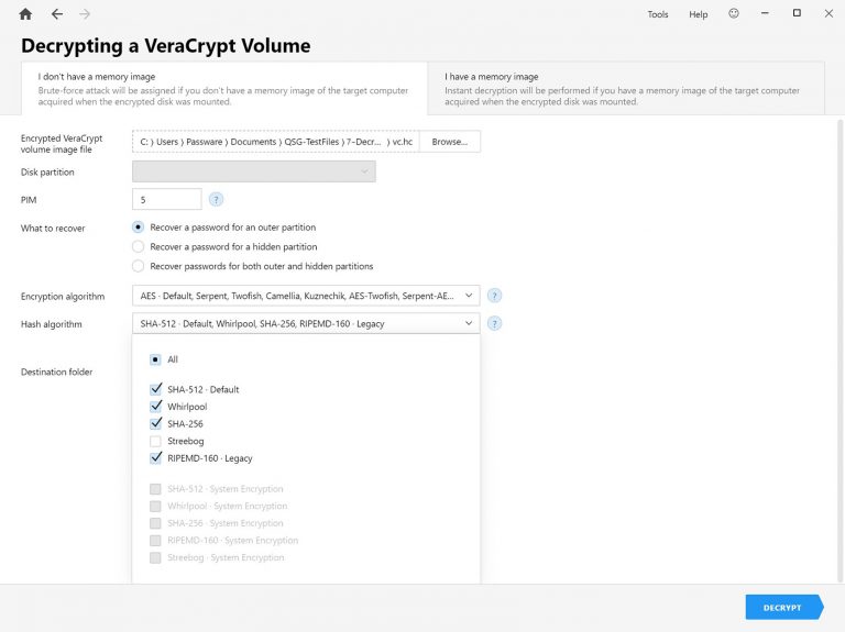 Tips for Efficient TrueCrypt/VeraCrypt Decryption – Passware Blog